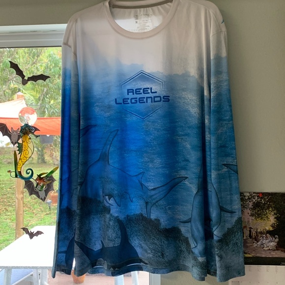 Reel Legends | Shirts | Shark Reel Legends Mens Shirt Shark | Poshmark